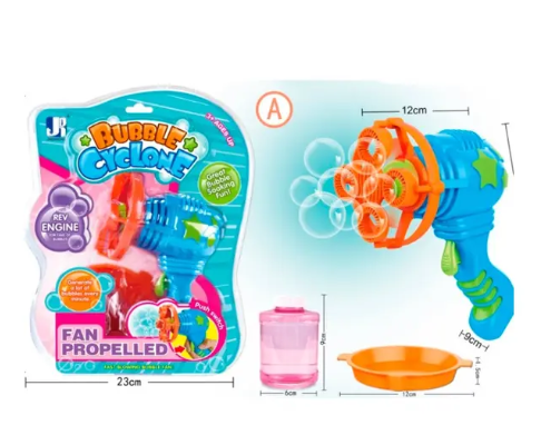 Bubble Cyclone Gun – BLUE Color | Kids Bubble Blower Toy 🫧