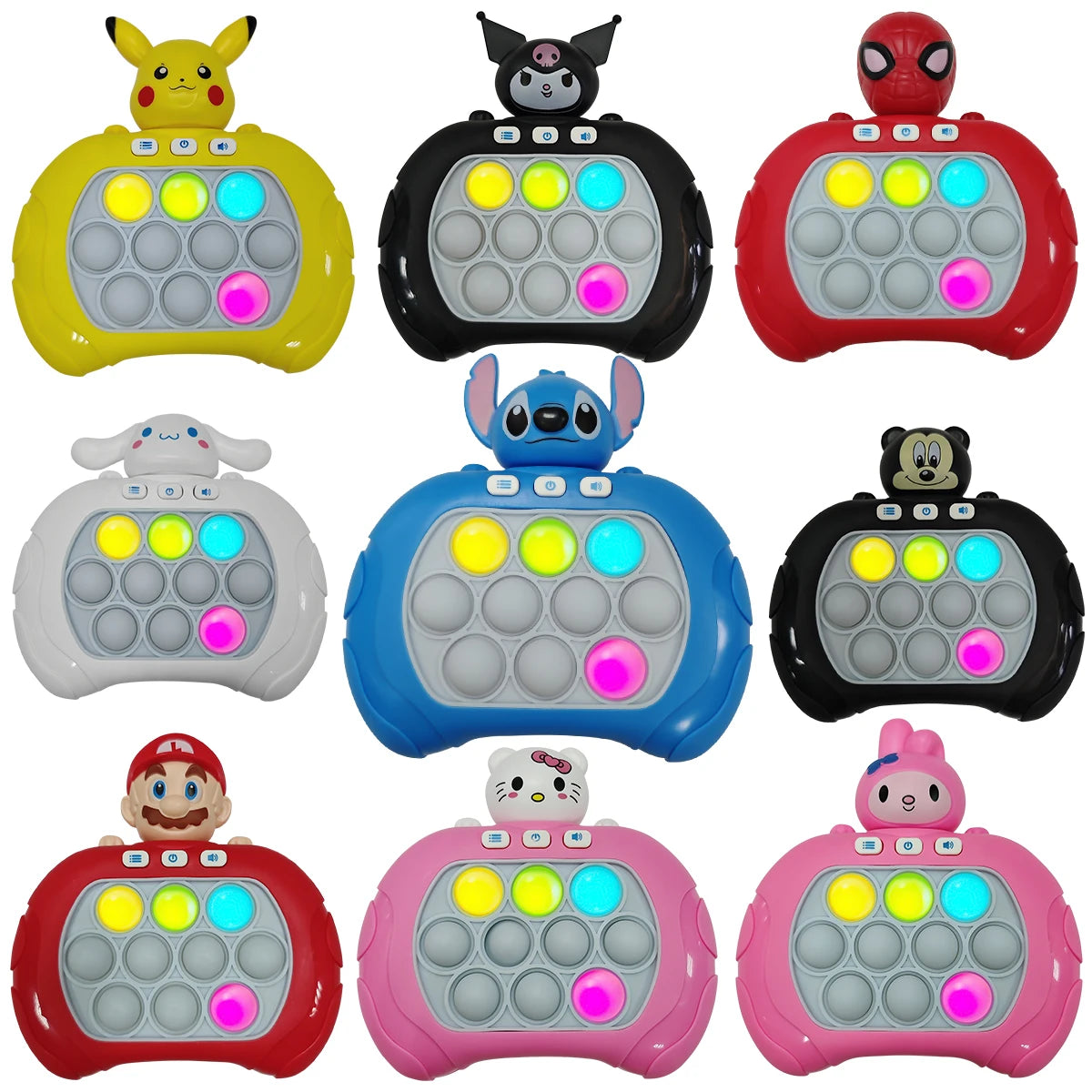 Quick Push Game Pop Up Fidget Bubble Electronic Pop it Pro Game Pikach